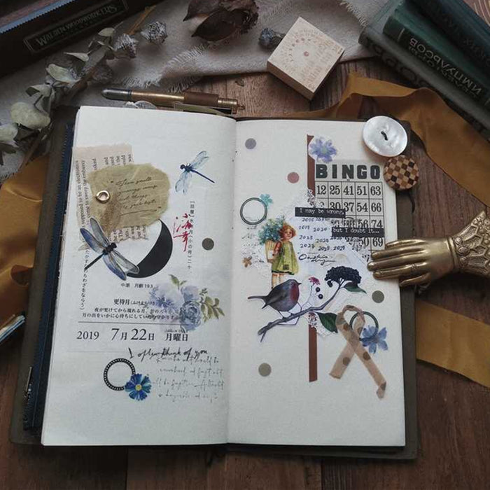 ZX Vintage Bingo Card Stickers for Scrapbooking and Junk Journal – ViVi ...