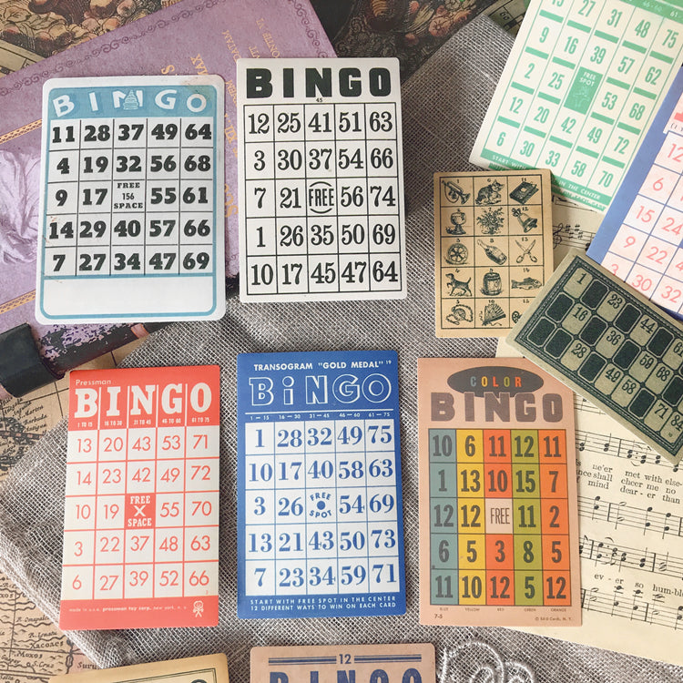 ZX Vintage Bingo Card Stickers for Scrapbooking and Junk Journal – ViVi ...