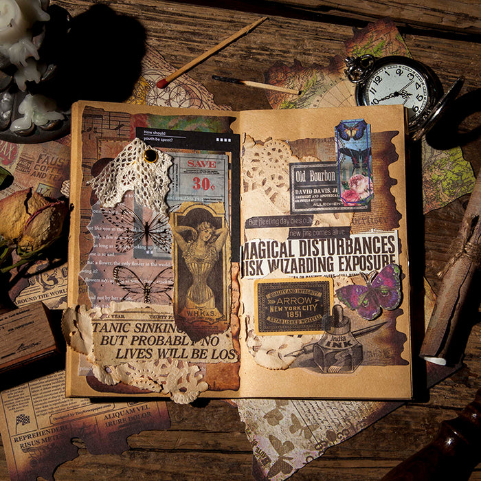 Vintage Burn Mark Paper for Junk Journal and Scrapbooking – ViVi Stationery