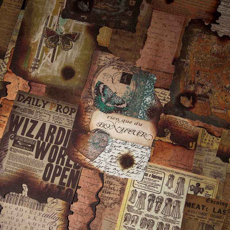 Vintage Burn Mark Paper for Junk Journal and Scrapbooking – ViVi Stationery