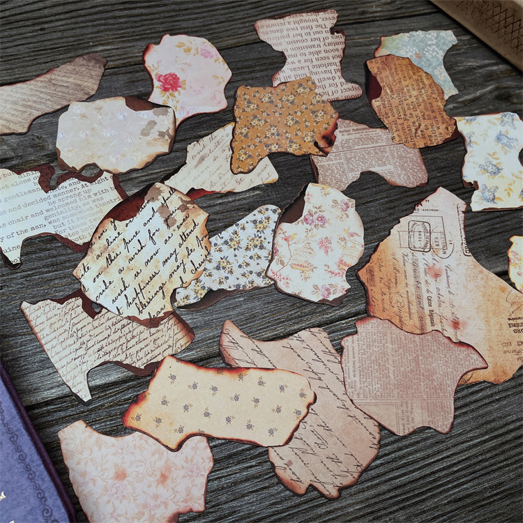 Vintage Burnt Edge Stickers for Junk Journal and Scrapbook – ViVi ...