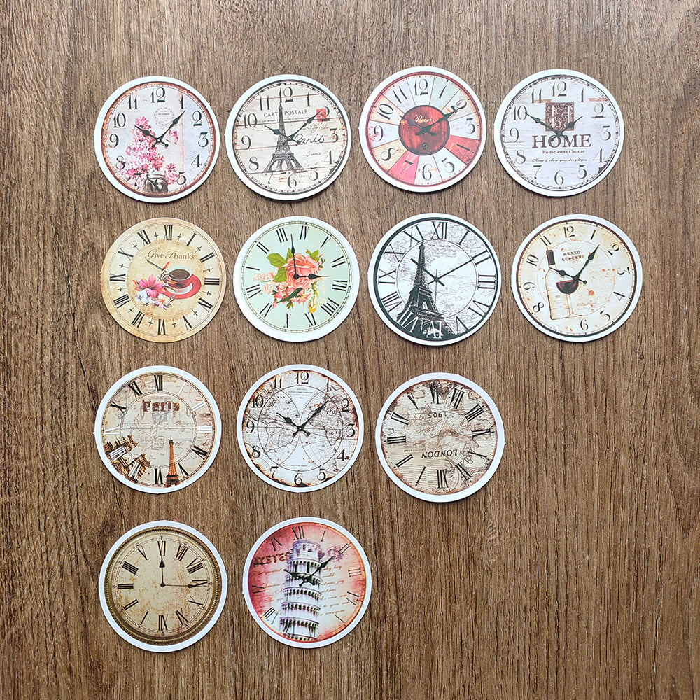 Vintage Style Decorative Clock Face Stickers – ViVi Stationery