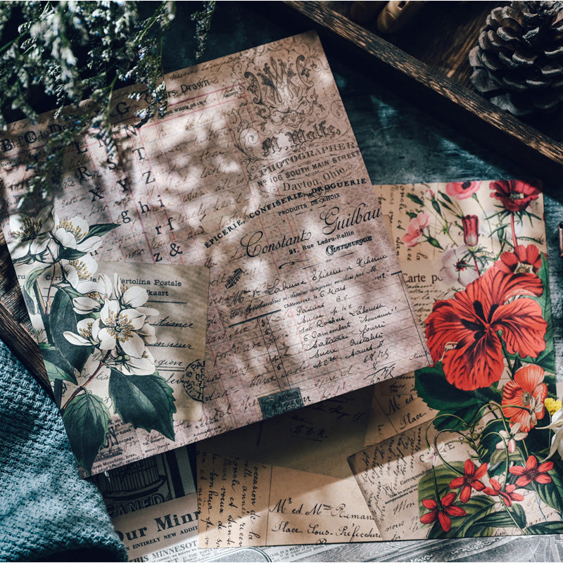 JU Vintage Nature Scrapbook Paper Pad – ViVi Stationery