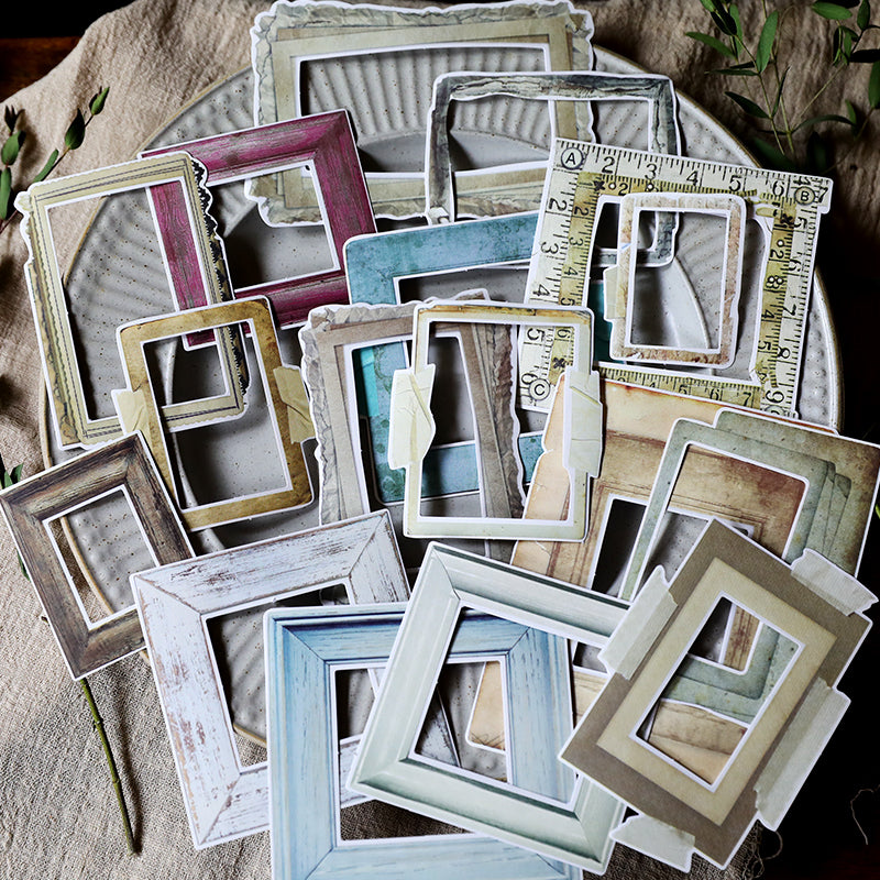 TZ Vintage Frame Stickers 35PCS for Scrapbook and Junk Journal – ViVi ...