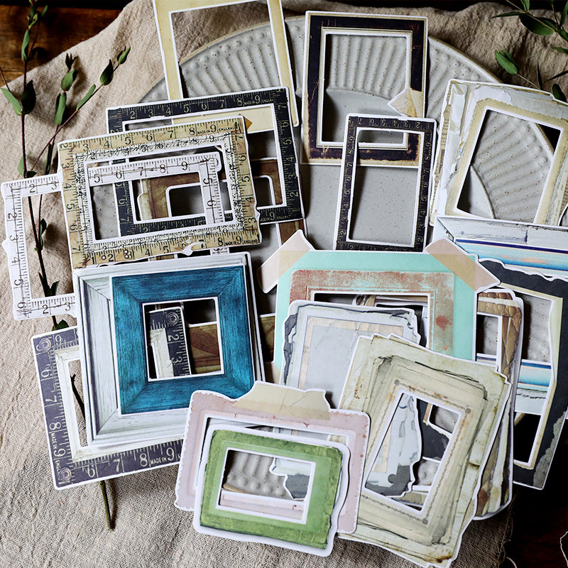 TZ Vintage Frame Stickers 35PCS for Scrapbook and Junk Journal – ViVi ...