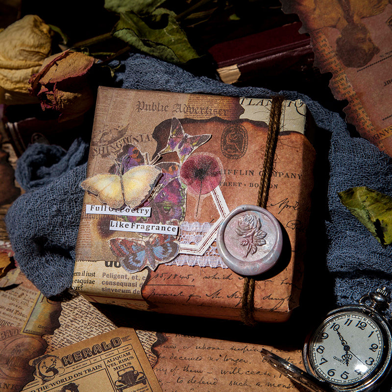 Vintage Burn Mark Paper for Junk Journal and Scrapbooking – ViVi Stationery