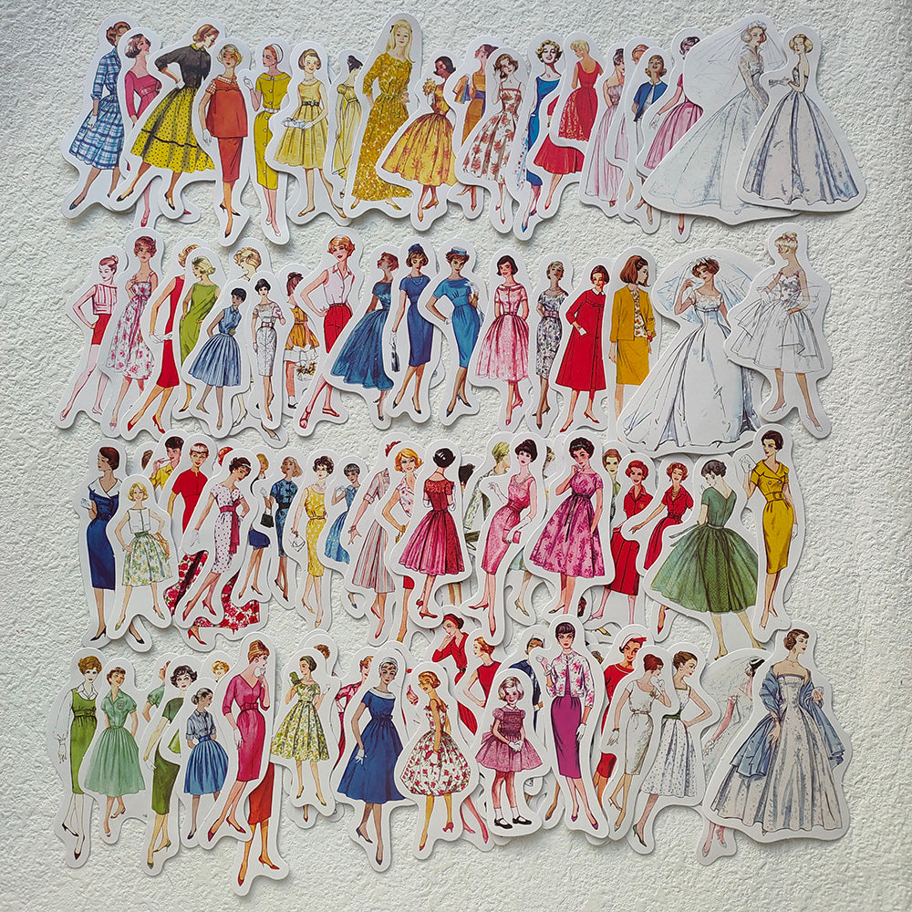 Fashion Magazine Women Stickers 120PCS for Scrapbook and Collage ...