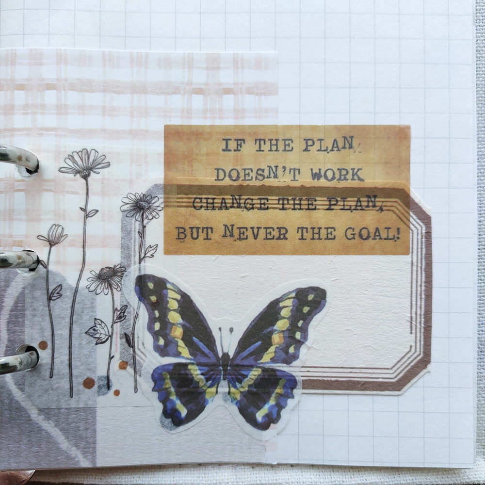 Vintage Translucent Quote Stickers for Junk Journal and Scrapbooking ...