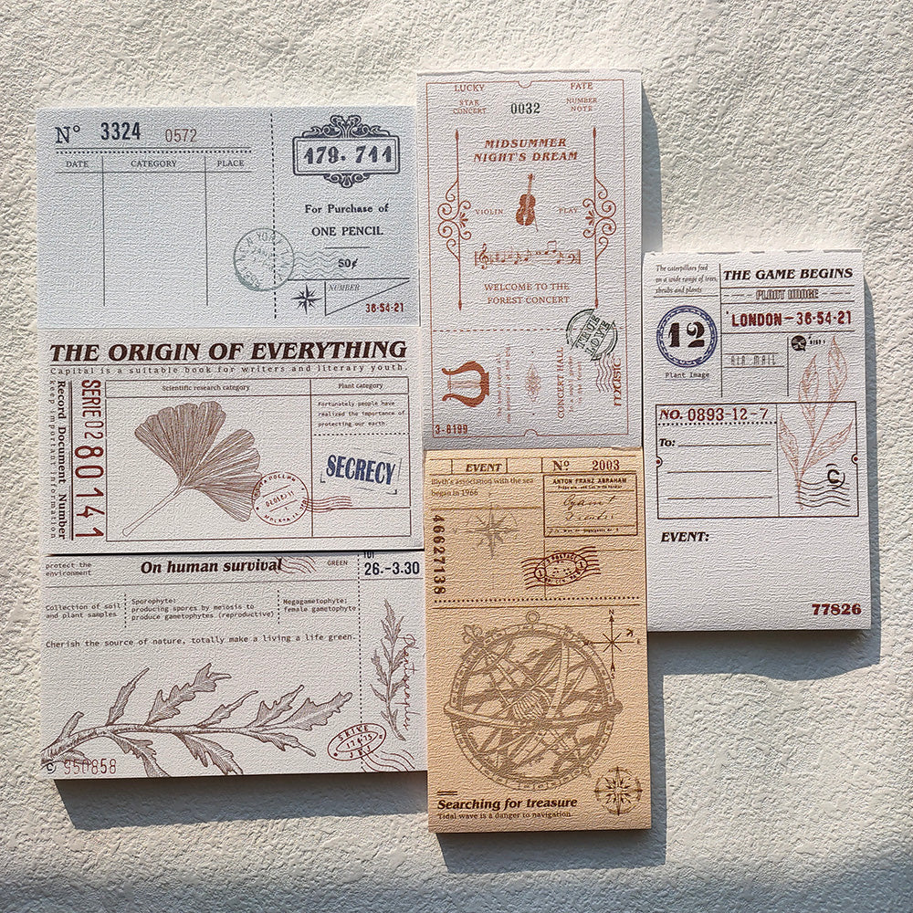 Vintage Memo Pad 30PCS for Scrapbook and Junk Journal – ViVi Stationery