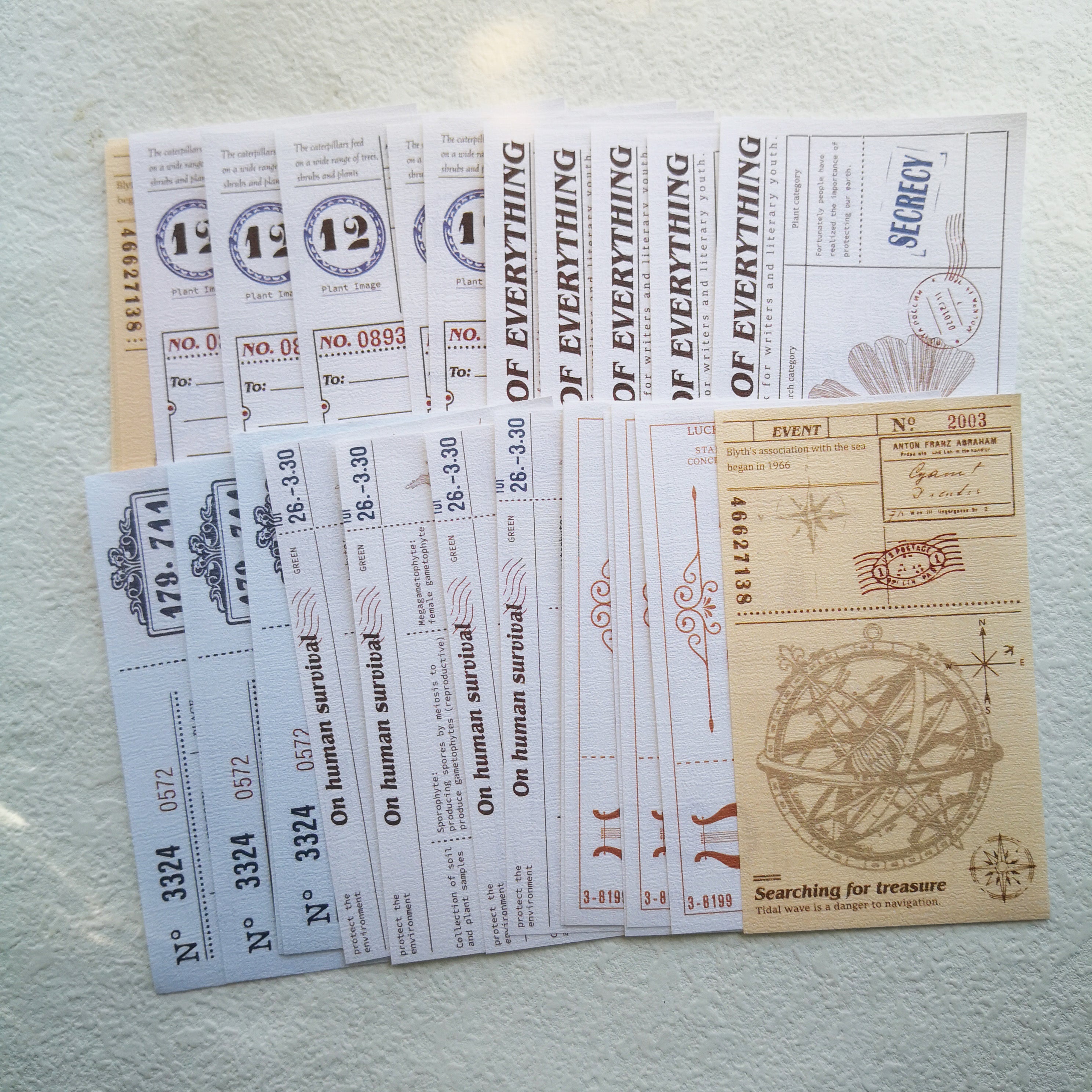 Vintage Memo Pad 30PCS for Scrapbook and Junk Journal – ViVi Stationery