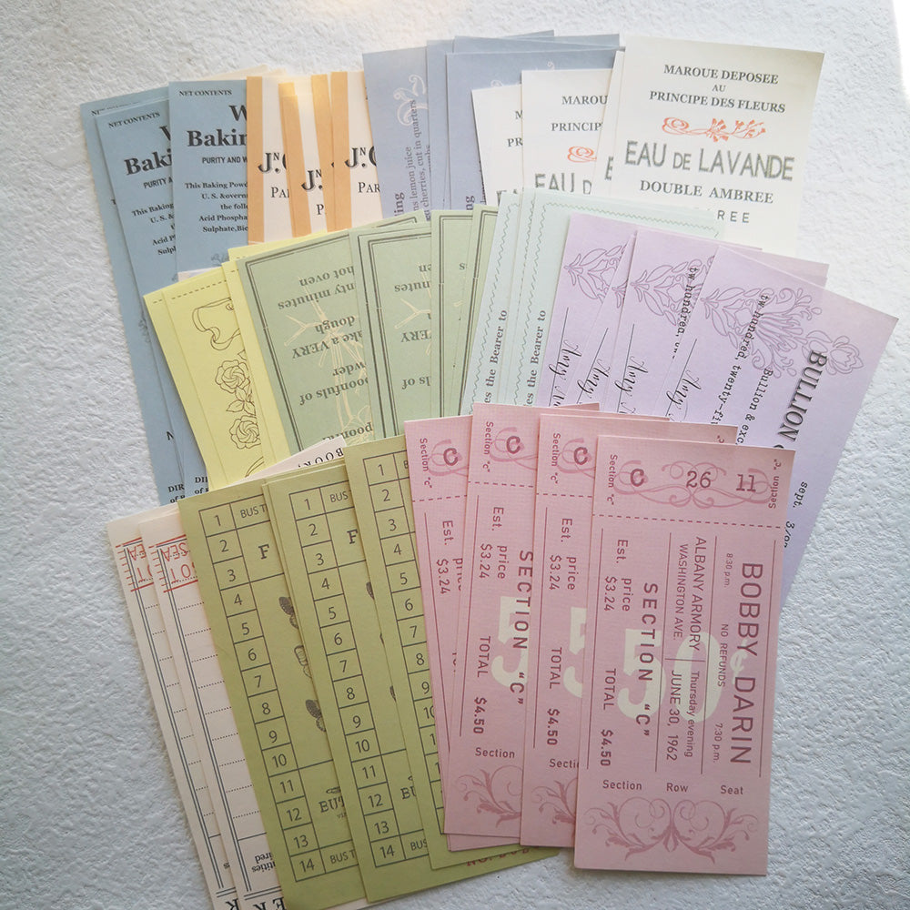 Vintage Memo Paper 60PCS for Scrapbook and Junk Journal – ViVi Stationery