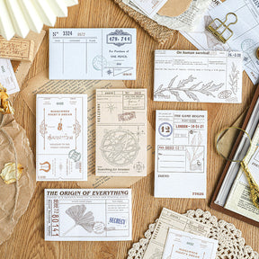 Vintage Memo Pad 30PCS for Scrapbook and Junk Journal – ViVi Stationery