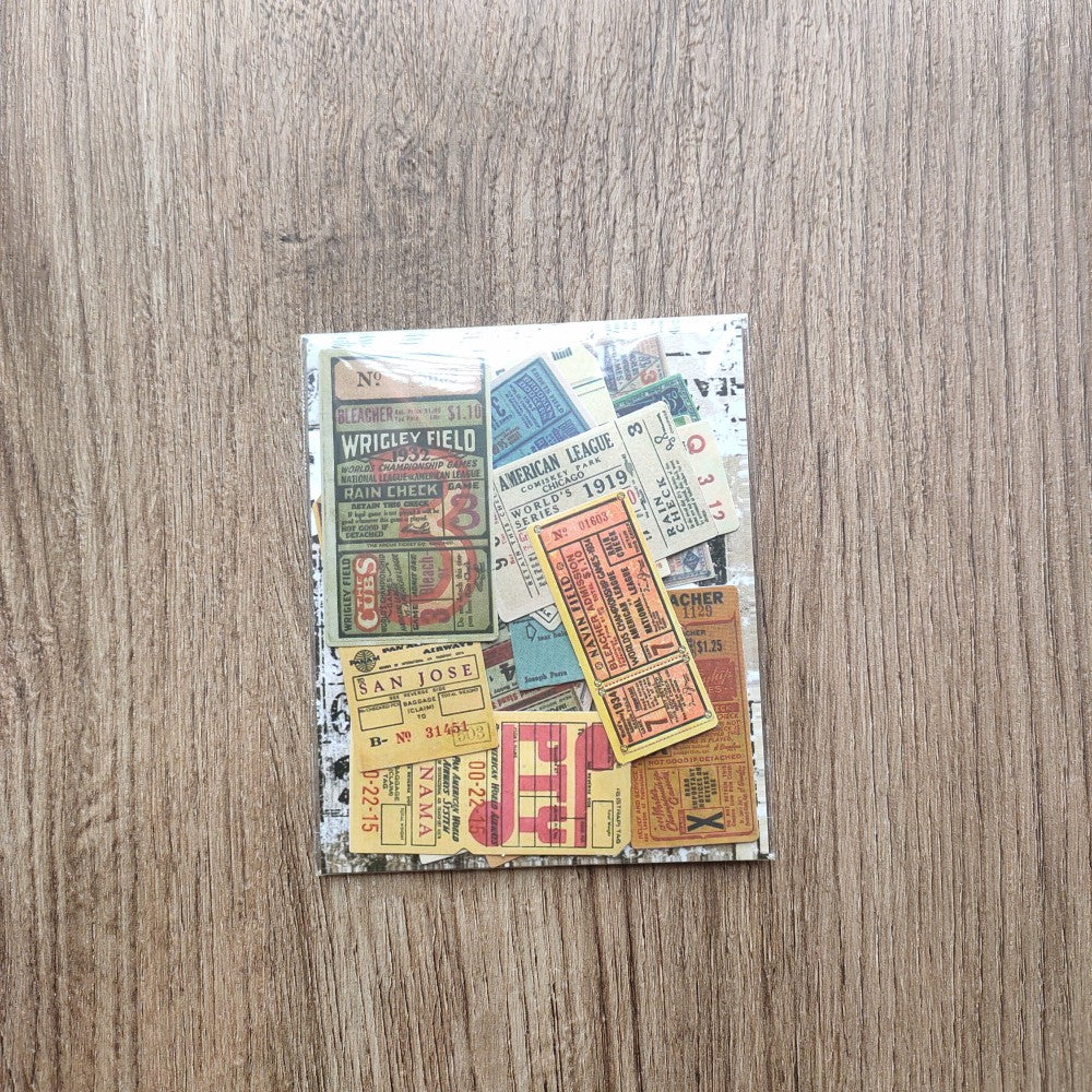 Vintage Style Decorative Ticket Stickers – ViVi Stationery