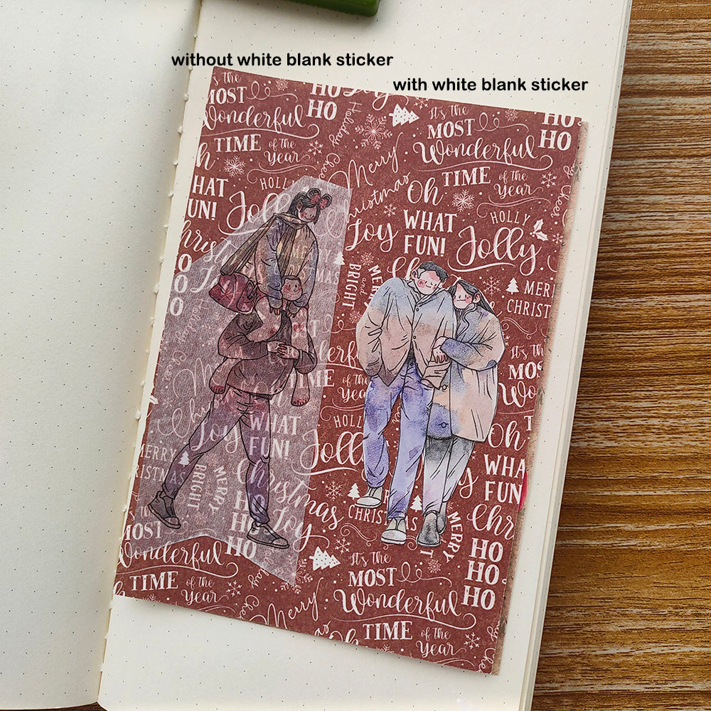 White Blank Sticker for Scrapbooking and Washi Tape – ViVi Stationery