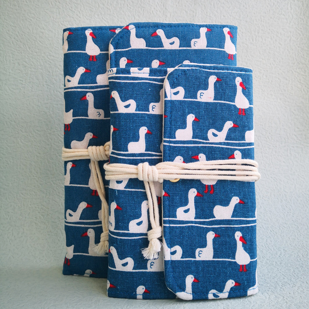 White Duck Blue A5 A6 Fabric Journal Binder – ViVi Stationery