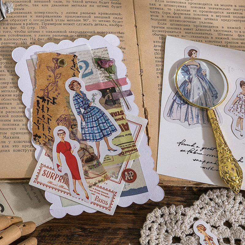 Fashion Magazine Women Stickers 120PCS for Scrapbook and Collage ...